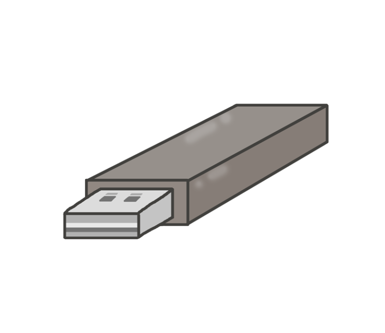 USBメモリーのイラスト - イラストの里