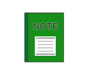 ノートのイラスト - イラストの里